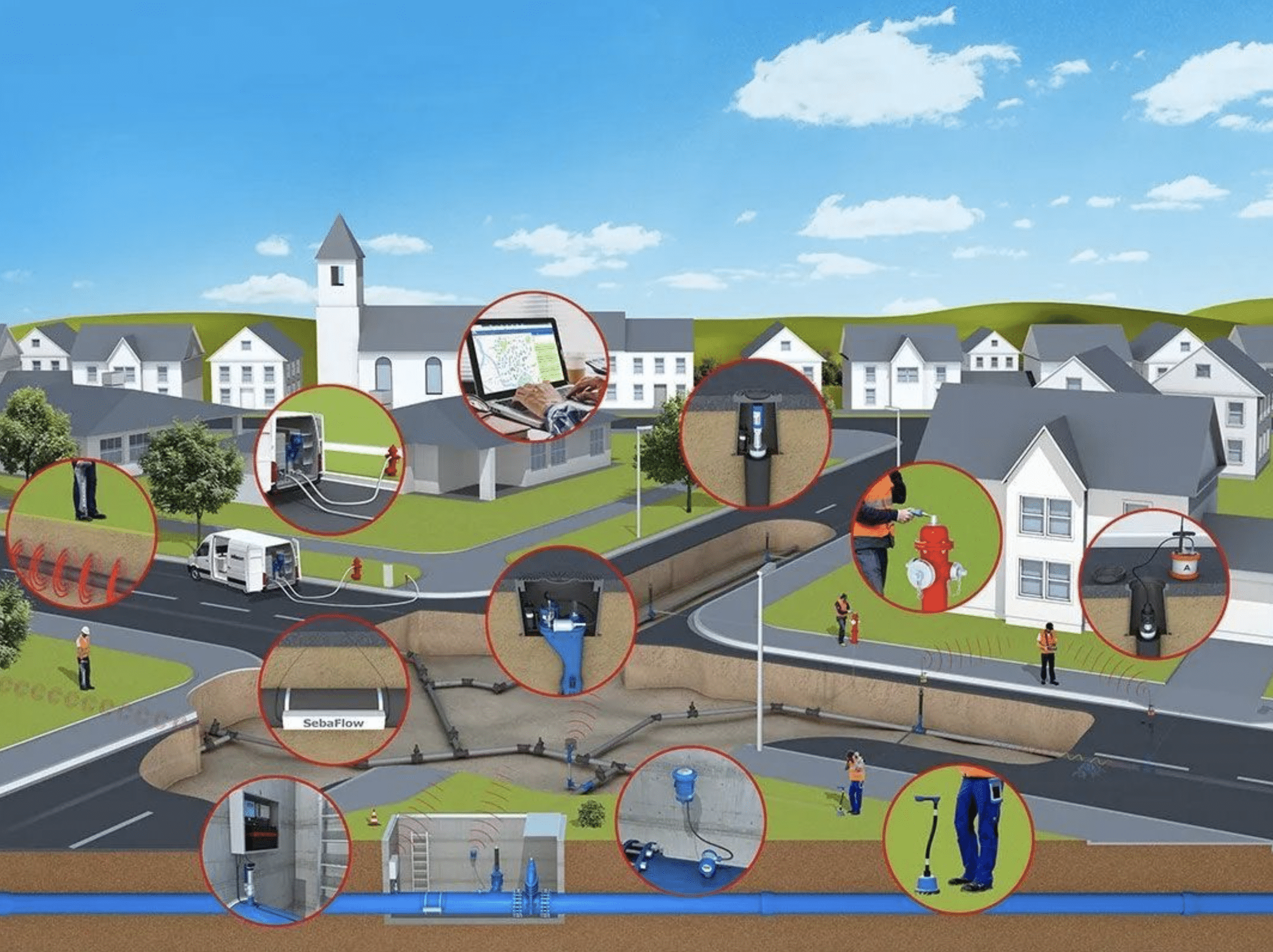 Cybat notre plan du site : Plombier en recherche de fuites